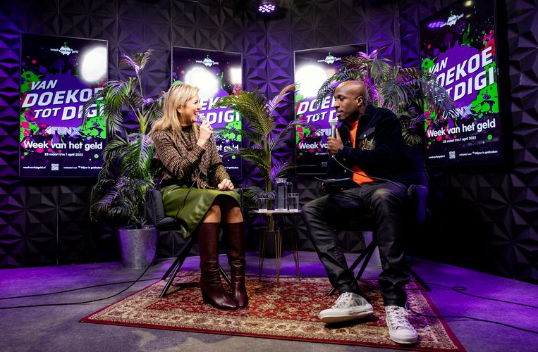 Máxima was vanmorgen bij radiozender FunX en droeg daar déze ...