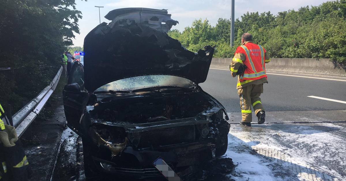 Volvo brandt uit langs R8 | Harelbeke | hln.be