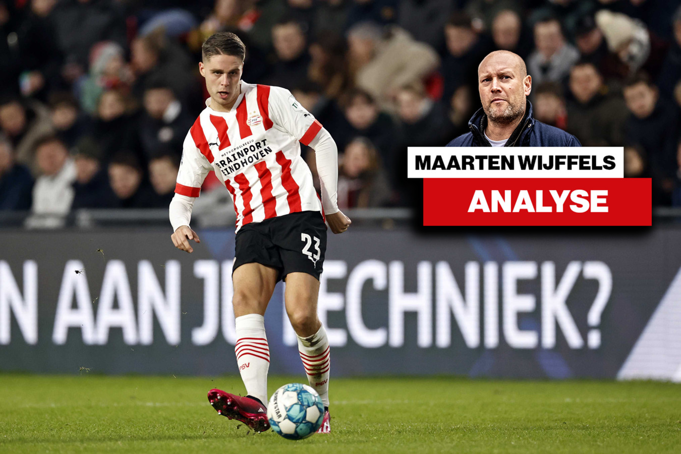 Joey Veerman zou bij Feyenoord-trainer Arne Slot altijd spelen, bij PSV zijn ze wat minder ...