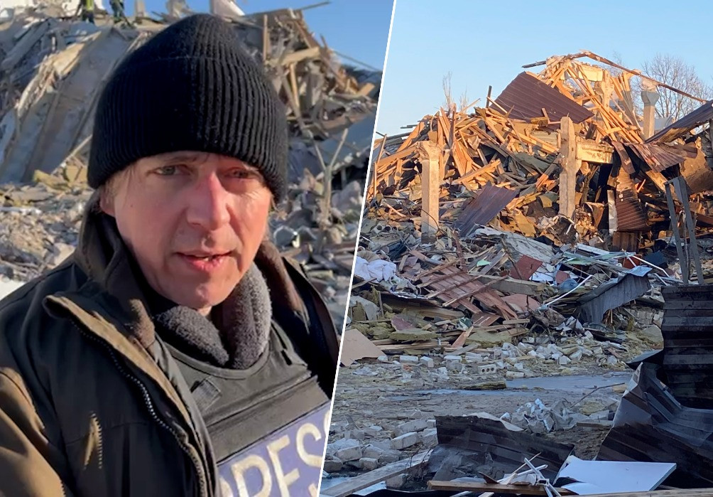 Onze oorlogsjournalist Robin Ramaekers na bombardement in Mykolajiv ...