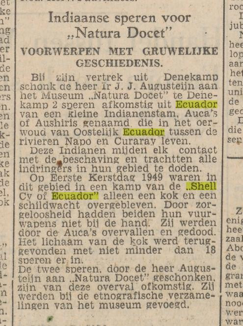 Museum Natura Docet wil ‘gift met gruwelijke geschiedenis’ terug geven ...