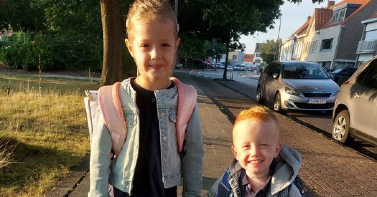 Elouïse en Lewis naar school zonder traantjes | Eeklo | hln.be