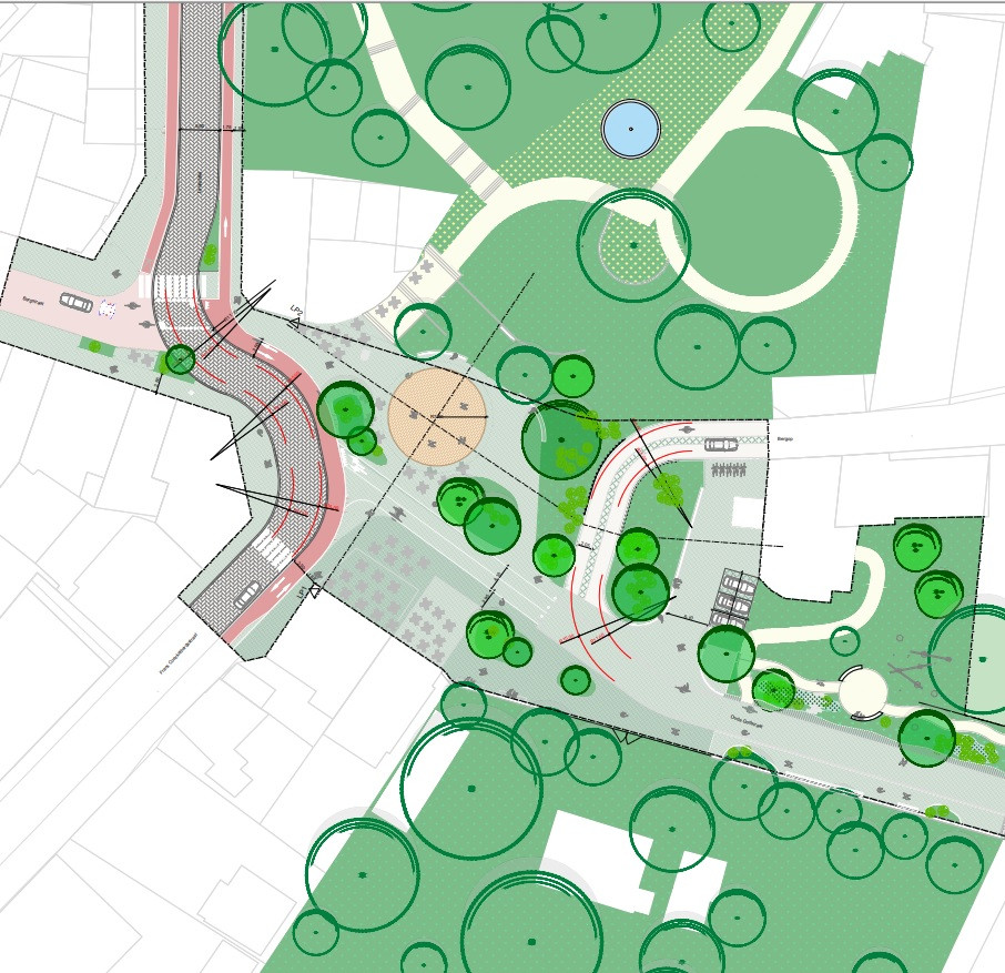 Ontwerp voor toekomstig ‘Gouden Plein’ aan berg toont ...