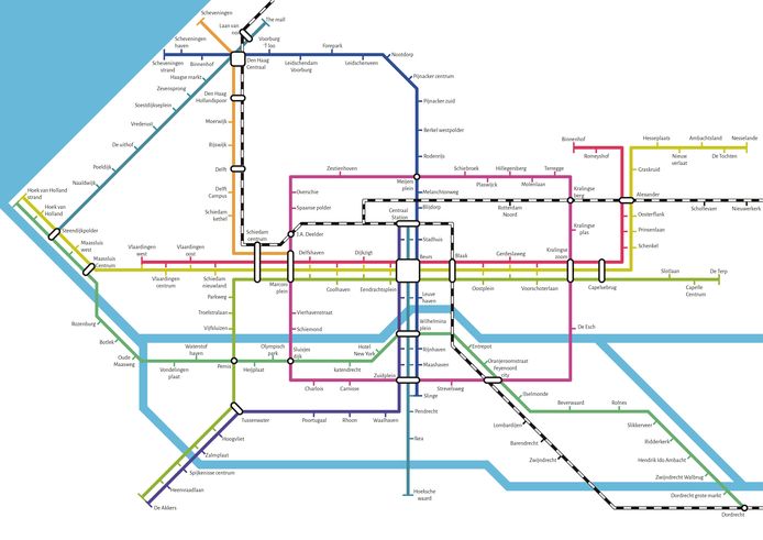 De Rotterdamse metro van de toekomst heeft een ringlijn net als Parijs ...