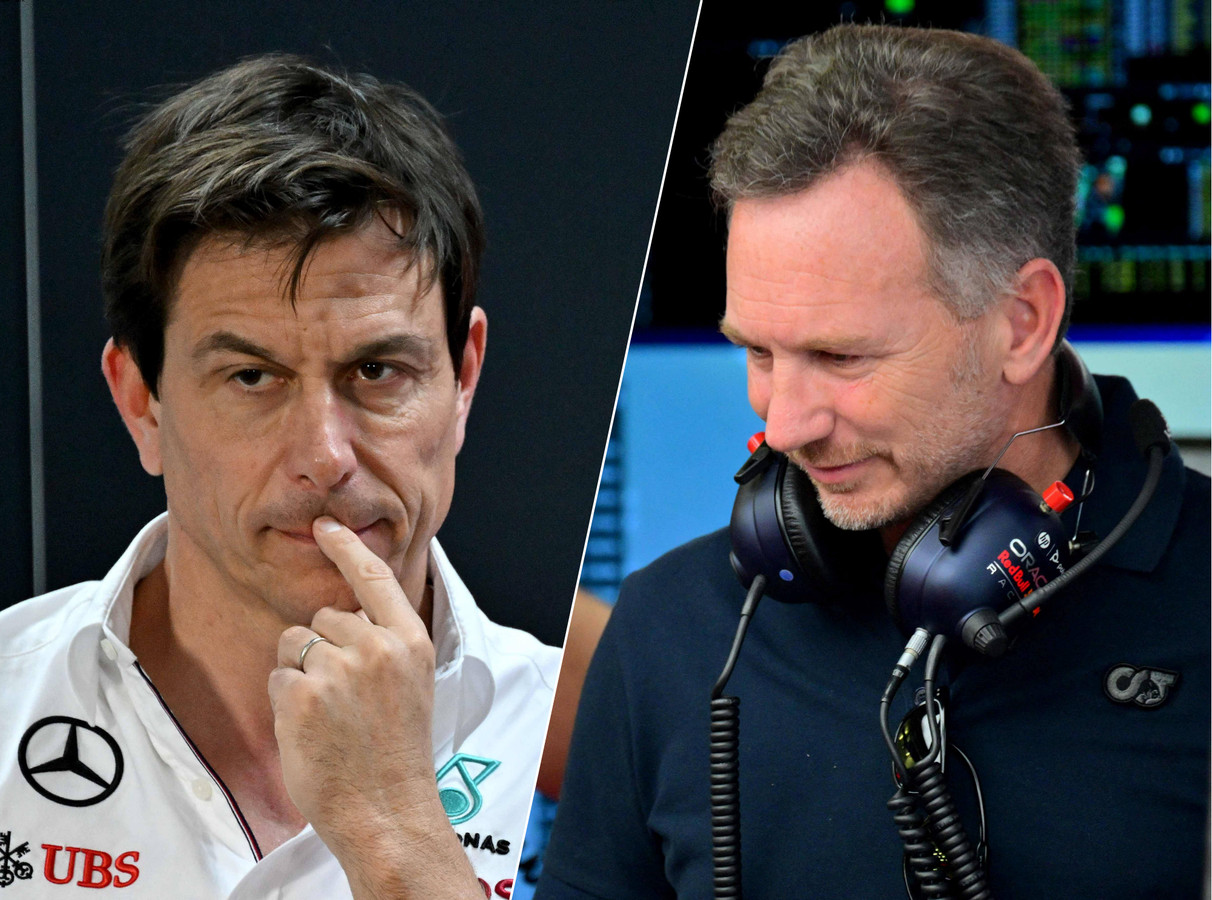 Mercedes-teambaas Toto Wolff ziet onderzoek naar Red Bull-collega Christian Horner als probleem ...