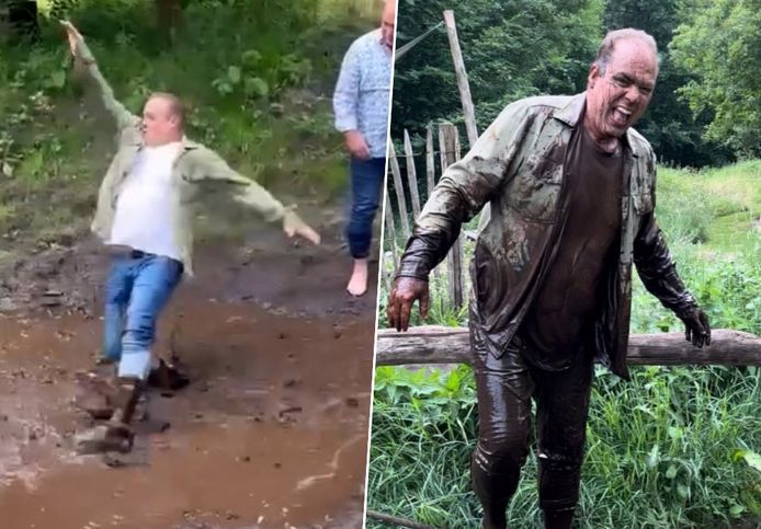 KIJK. “Dat was een leuk modderbad”: Frans Bauer valt in de modder ...