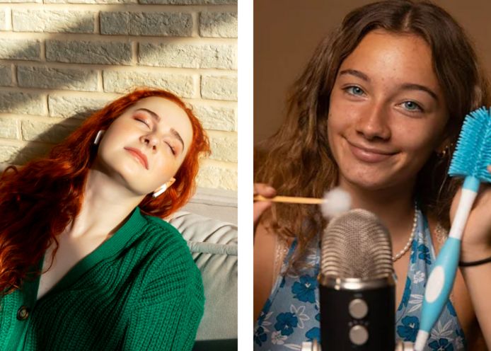 Met haar ASMR-filmpjes vergaart Nanou (15) 1 miljoen volgers. Neuroloog: “Het geeft je een ...