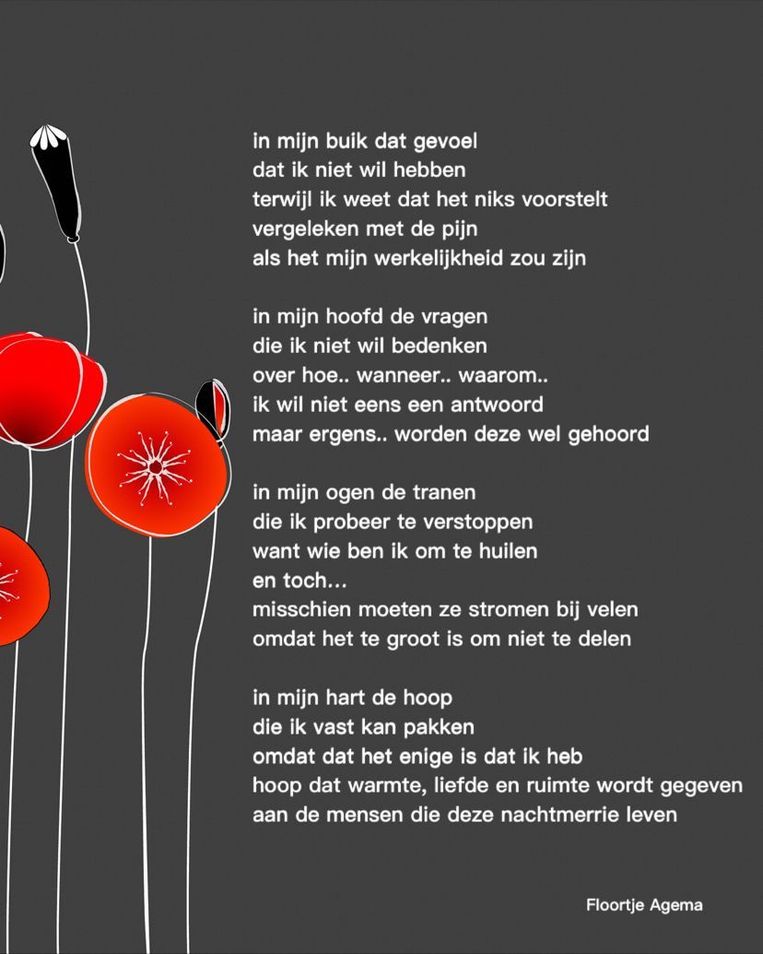 Floortje schreef een gedicht over Gino: ‘Wie ben ik om te huilen?’
