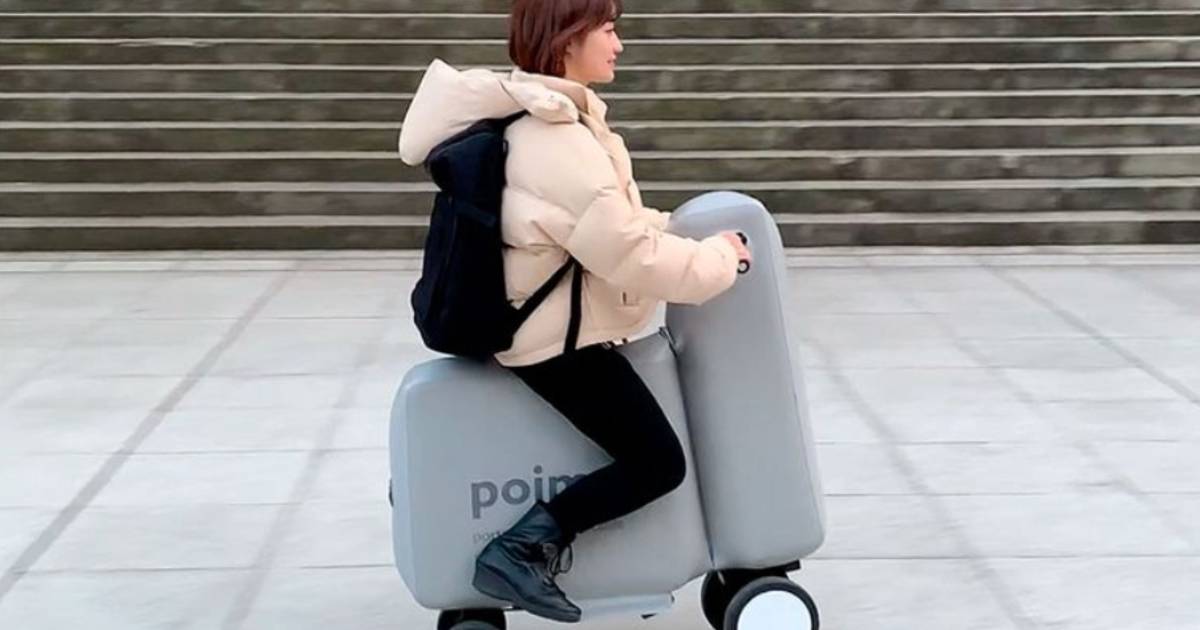 Poimo, le scooter électrique gonflable qui tient dans un sac à dos | Insolite | 7sur7.be