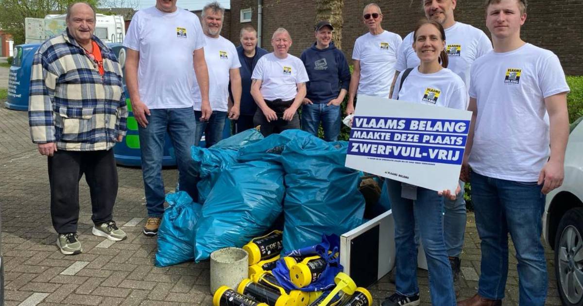 Vlaams Belang Niel ruimt zwerfvuil op | Niel | hln.be
