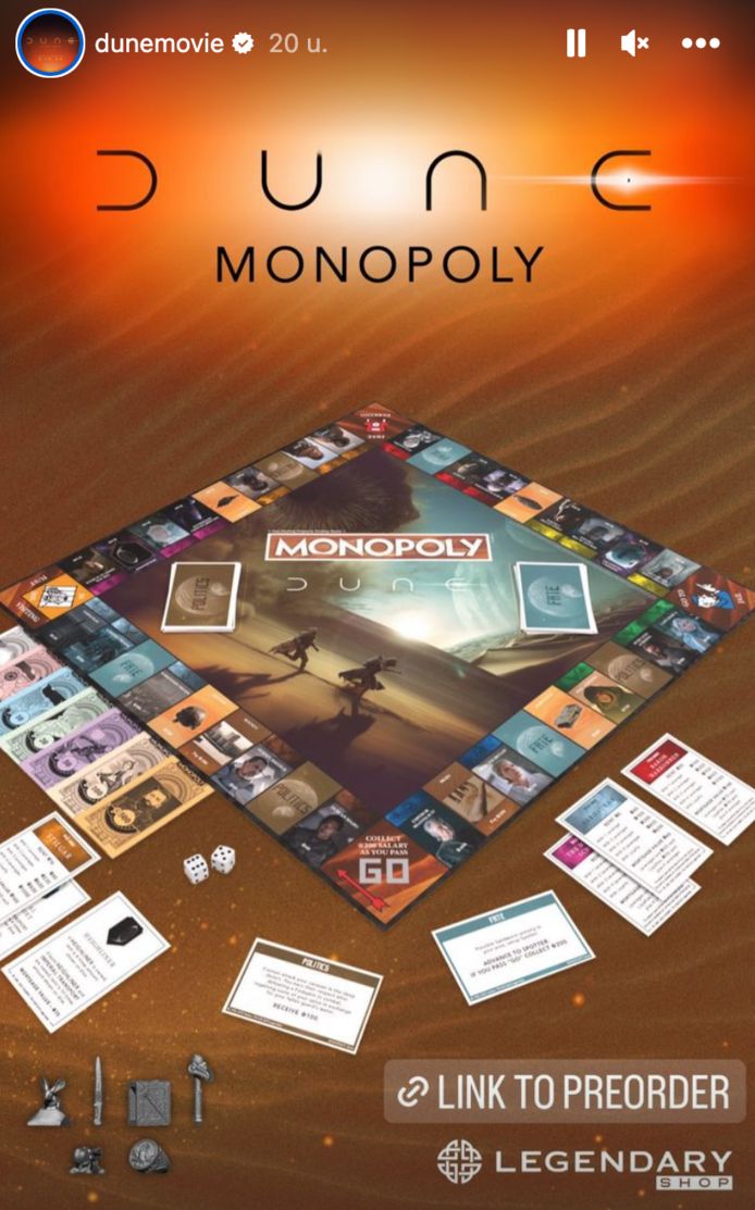 Na de film nu ook het bordspel: ‘Dune’ krijgt eigen Monopoly-variant | Film | hln.be