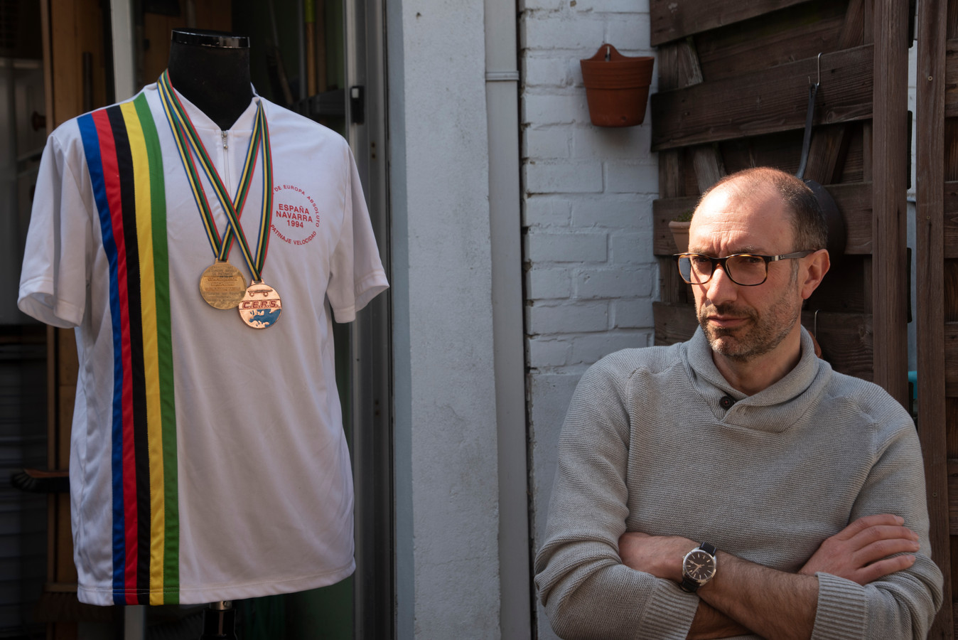 Rolschaats- en skeelerkampioen én Nederlands bondscoach Frank Fiers ...