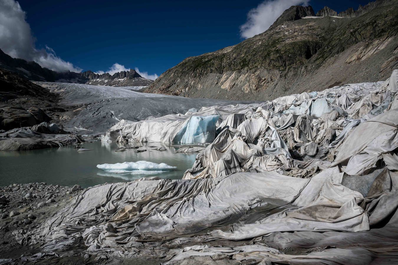 Studie: zeker helft gletsjers in 2100 verdwenen, Alpen einde eeuw ...