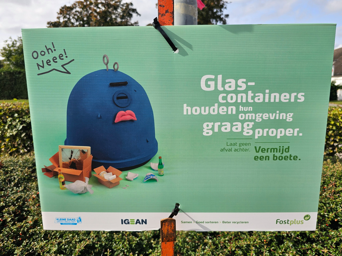 Brecht voert de strijd op tegen zwerfvuil en sluikstort aan glasbollen ...