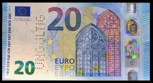 Zo ziet het nieuwe biljet van 20 euro eruit | Economie | hln.be