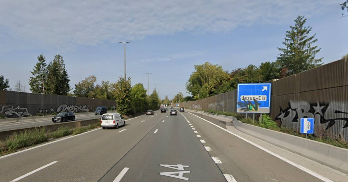 Half uur file op E411 richting Brussel vanaf Hoeilaart: rijstrook ...