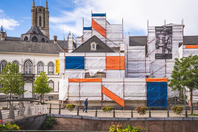 Christo meets Mondriaan: bouwwerken aan de Reep leveren verrassende ...