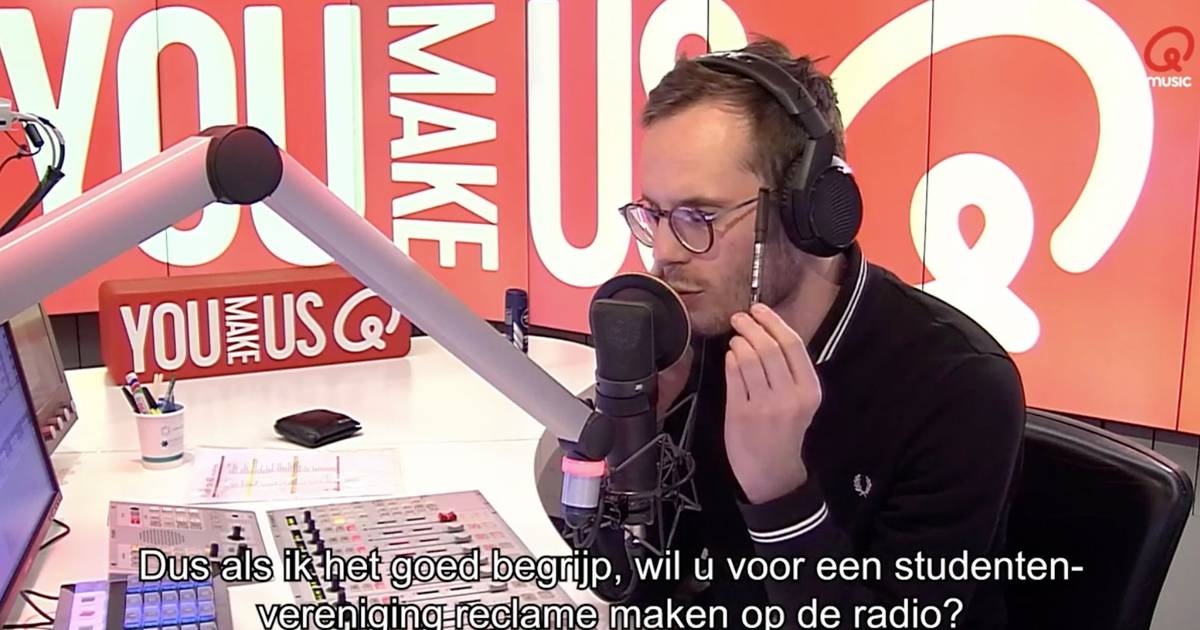 Qmusic-dj Vincent Fierens houdt luisteraar aan het lijntje: “Dit is zo ...