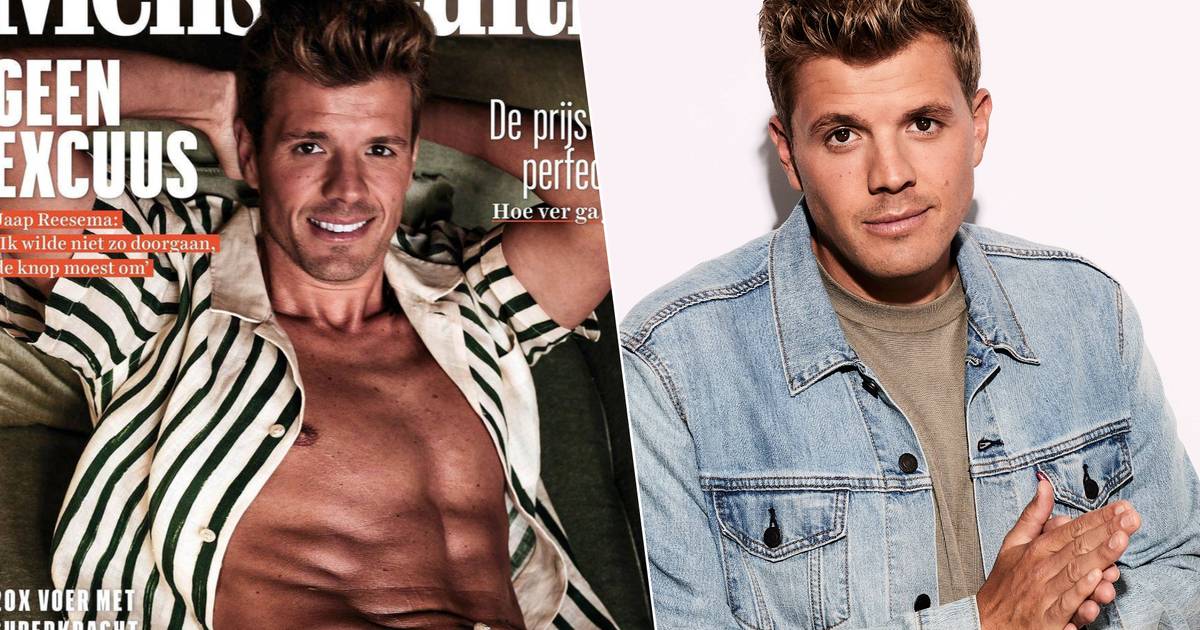 Jaap Reesema toont trots zijn sixpack en gaat halfnaakt op de cover ...