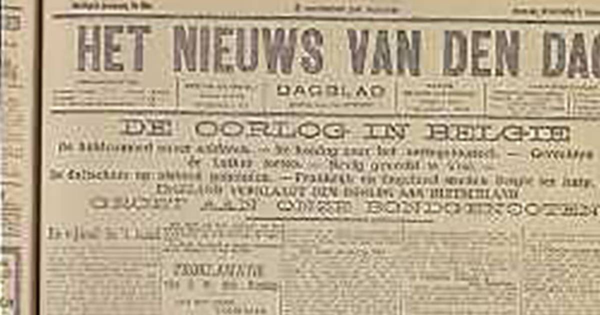 Kranten uit Eerste Wereldoorlog voortaan online doorzoekbaar | Internet ...