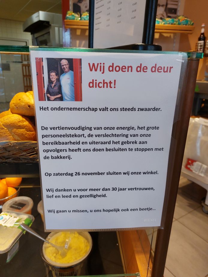 Bakkerij Stijnman uit Oudewater stopt ermee: ‘Energiekosten 10 keer zo ...