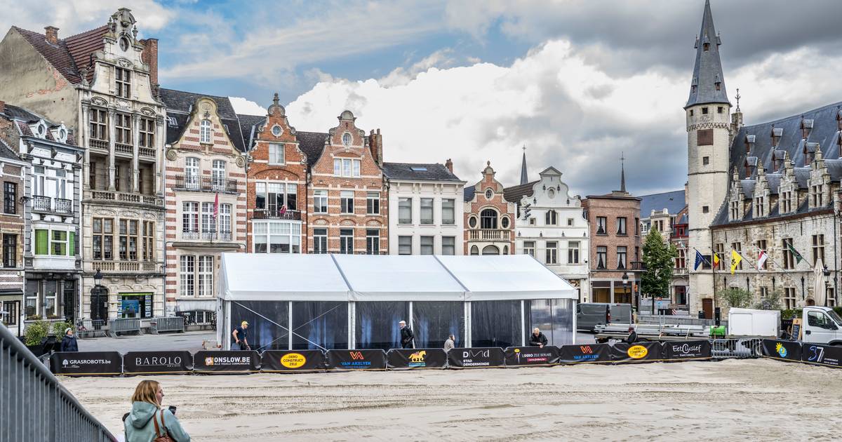 Grote Markt wordt zandbak: voorbereidingen Belgisch Kampioen ...