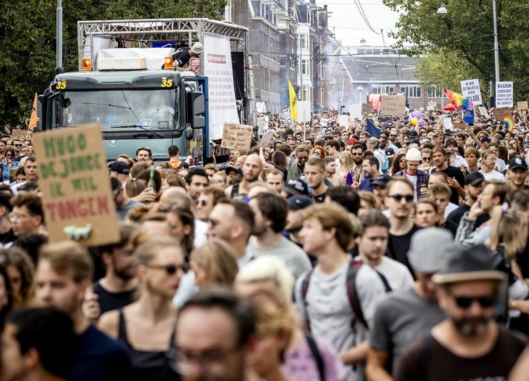 Tienduizenden mensen op de been bij protesten evenementensector