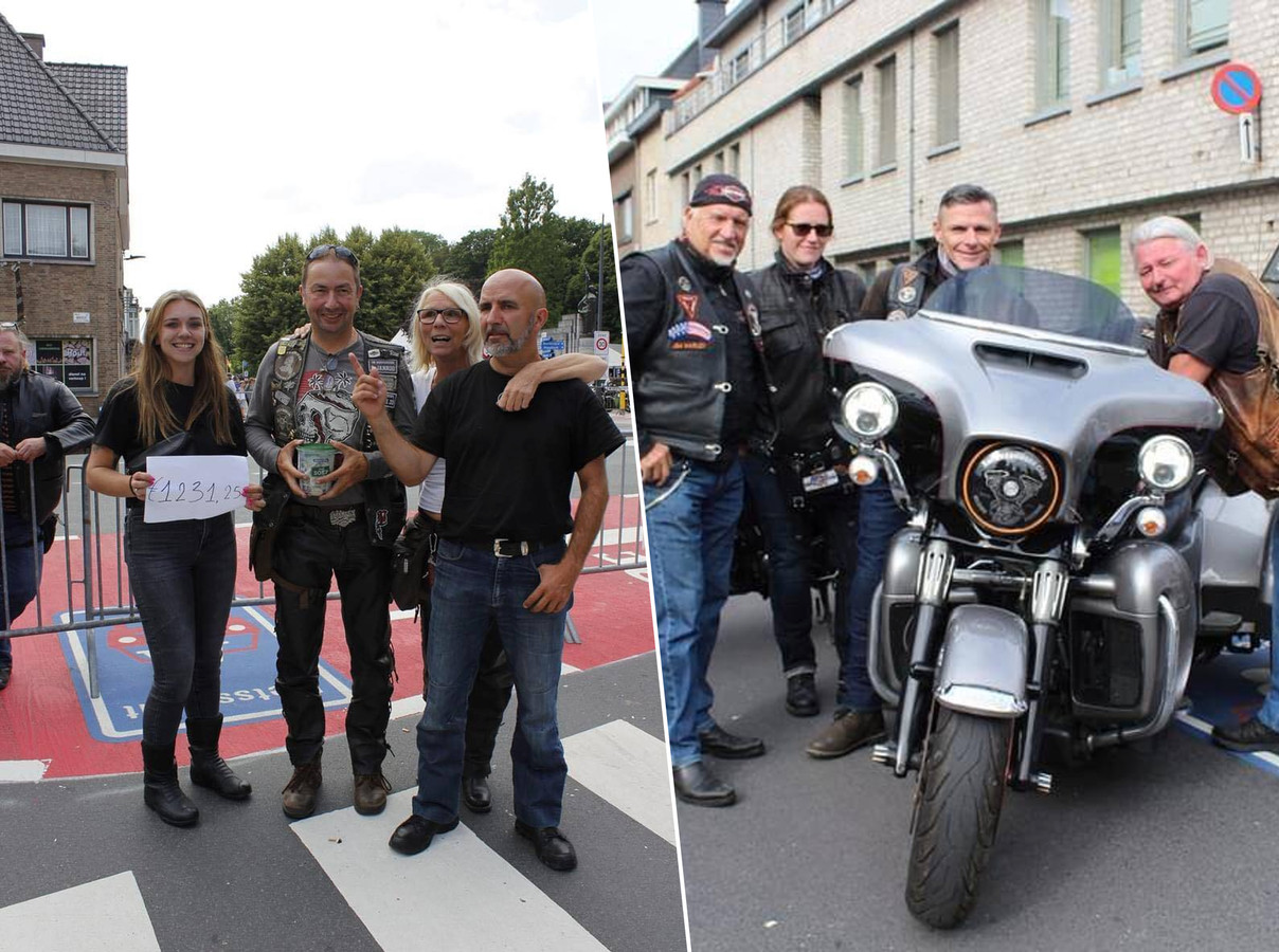 Motards zamelen geld in voor Huize Triest | Foto | hln.be