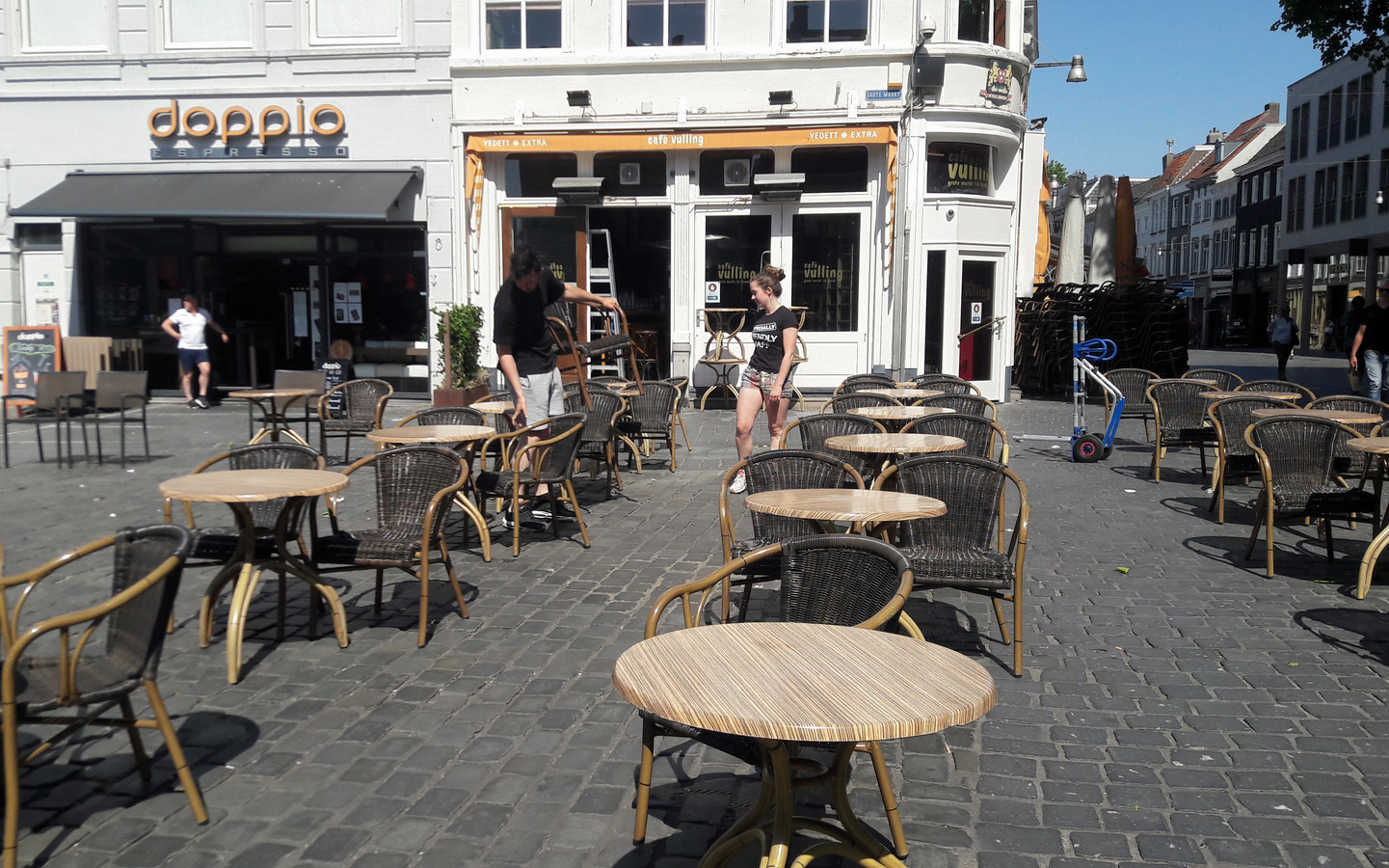 Het wordt warm, maar in Breda is er straks weer plek op het terras ...