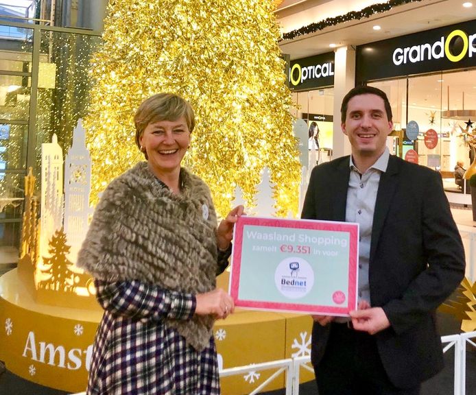 Waasland Shopping zamelt 9.351 euro in voor Bednet | Sint-Niklaas | hln.be