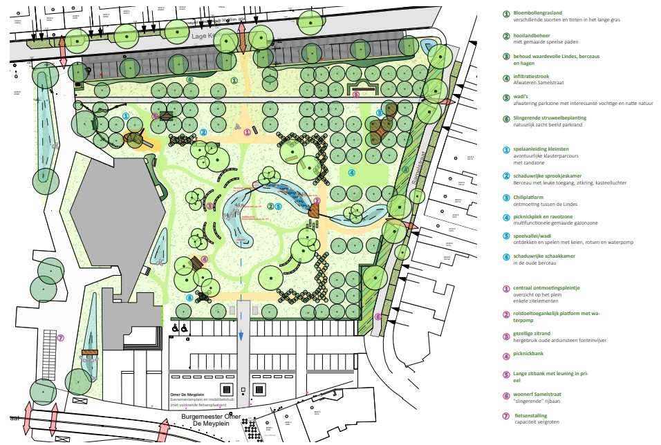 Eerste ontwerp van nieuw gemeentepark klaar: “Beton maakt plaats voor ...
