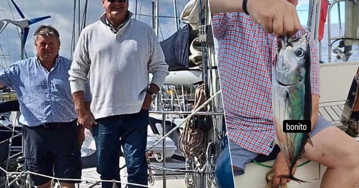 Boezemvrienden Patrick (61) en Peter (59) zetten met zeilboot vanuit ...