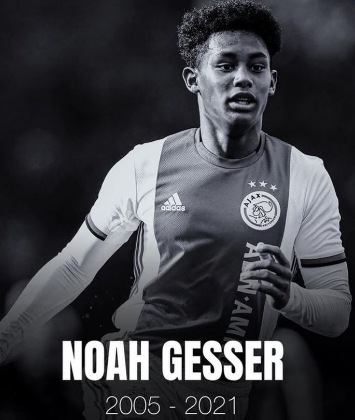 Noah Gesser, jeune talent de l'Ajax Amsterdam, décède dans un accident ...