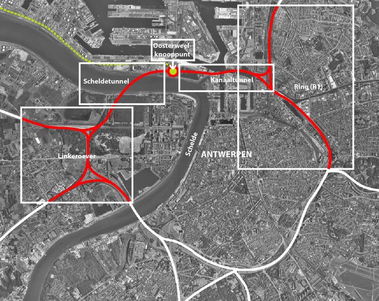 Oosterweel in vijf stukken gekapt | Antwerpen | Regio | HLN