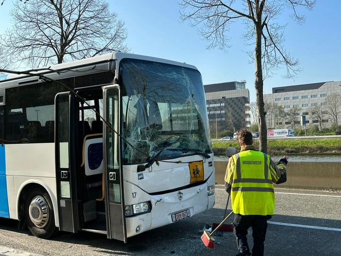Volle schoolbus rijdt in op bus De Lijn: drie leerlingen en ...