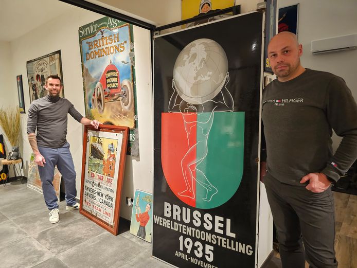 Unieke beurs van reclameborden in emaille in kapel van Merksplas Kolonie: “Als echte ...