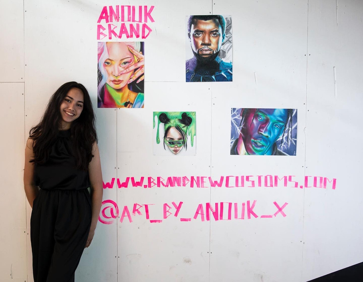 Anouk (18) schildert in mannelijke streetart scene: ‘Te weinig vrouwen ...