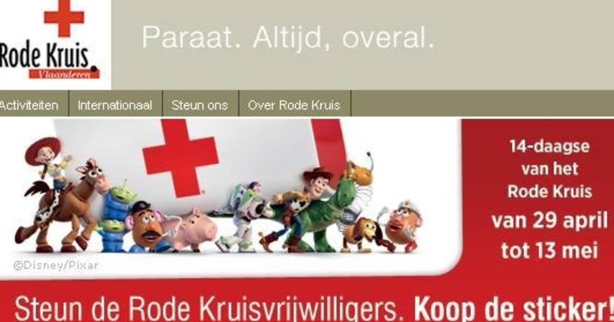 Rode Kruis mag geen stickers verkopen in Sint-Niklaas | Binnenland | hln.be