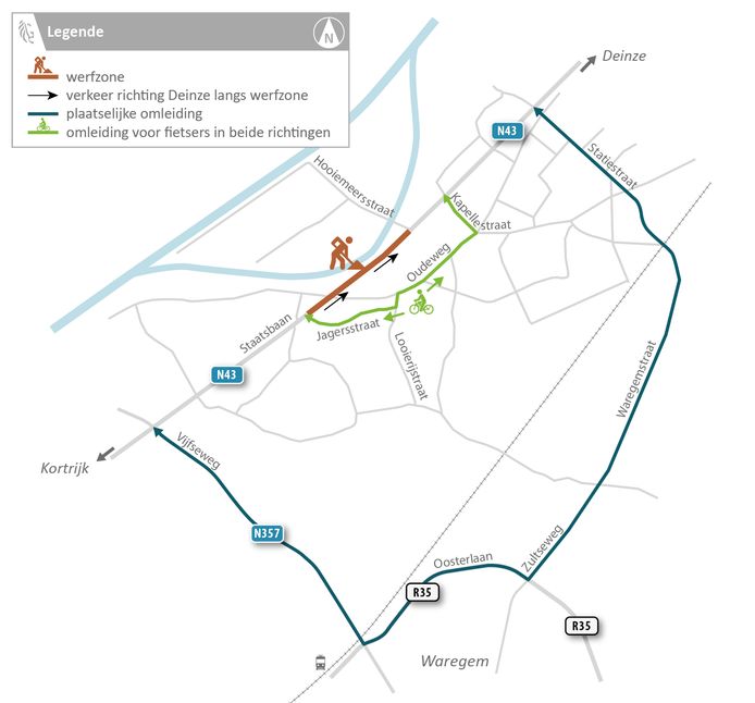 Hinder door werken op Staatsbaan | Zulte | hln.be