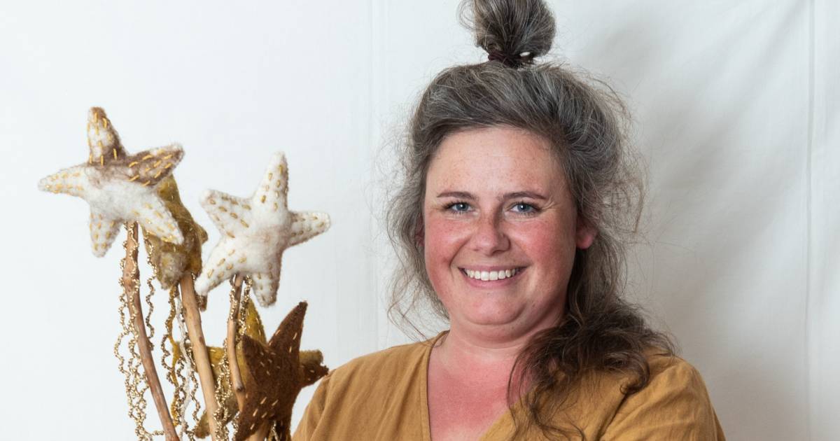 Monica maakt speelgoed en kleine cadeautjes, geïnspireerd op de natuur ...