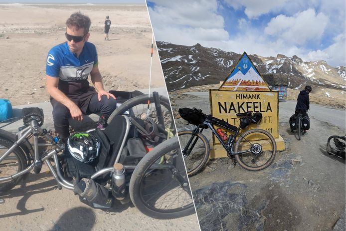 Michiel (38) bereikt hoogste punt met handbike in Himalaya en heeft ...