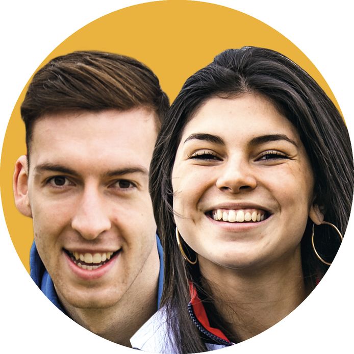 Céline Dept en Michiel Callebaut meter en peter van Kom Op Tegen Kanker ...