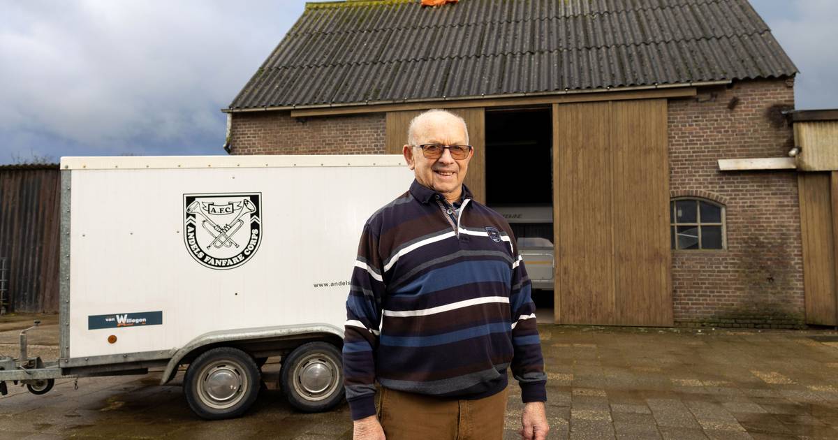 Bas van Andel (86) is erelid van de fanfare, maar heeft nog nooit een ...