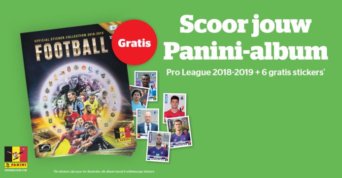 Scoor zaterdag bij Het Laatste Nieuws gratis een Panini-stickerboek ... Scoor zaterdag bij Het Laatste Nieuws gratis een Panini-stickerboek ...