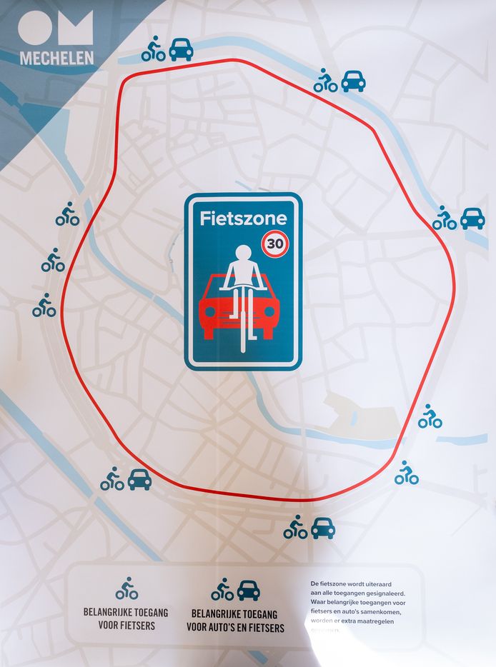 Gedaan met fietsers inhalen in Mechelen: heel het centrum wordt ...