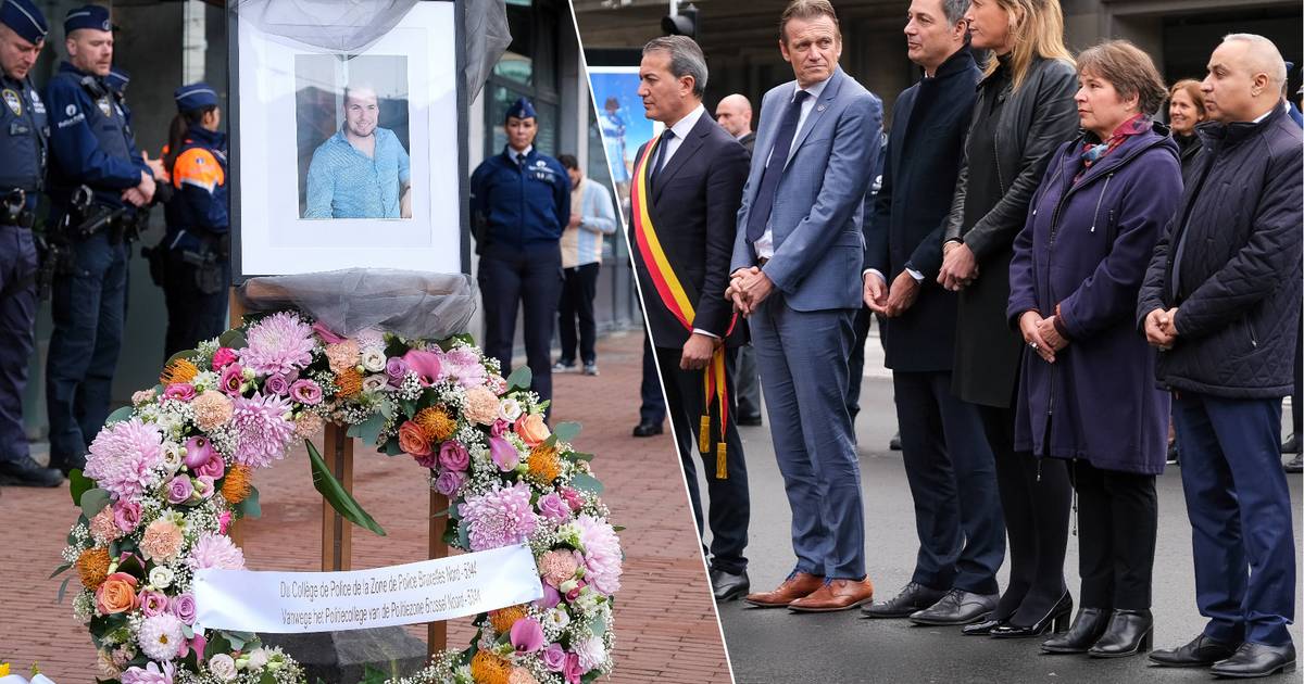 Politie Brussel Noord herdenkt agent (29) die precies jaar geleden ...