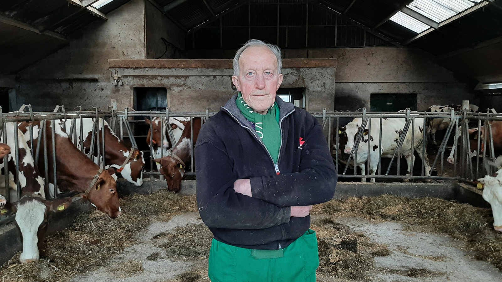 73 jaar, maar Gerrit runt nog altijd in zijn uppie een melkveehouderij ...
