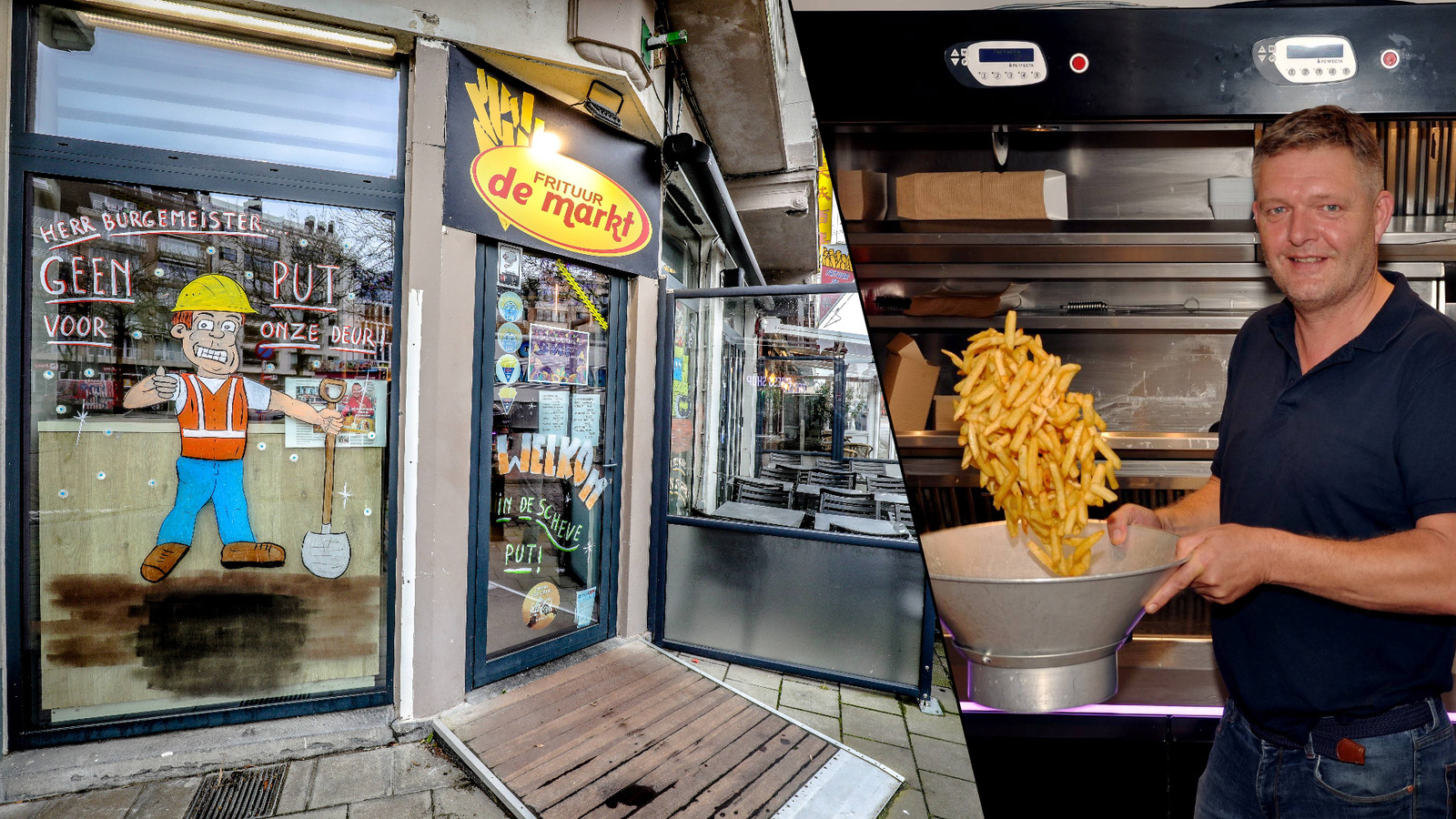 Friturist Lieven toont op ludieke wijze zijn ongerustheid: “Voor mij ...