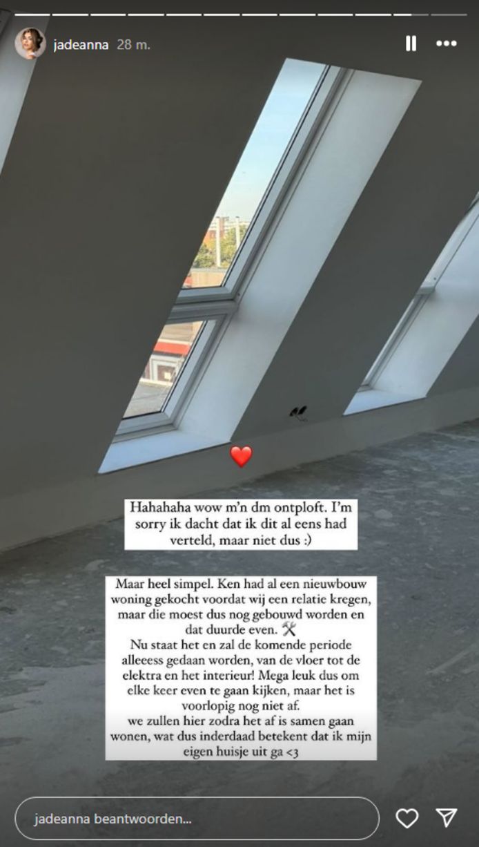 Influencer Jade Anna geeft volgers opheldering over ‘nieuw huis': ze ...