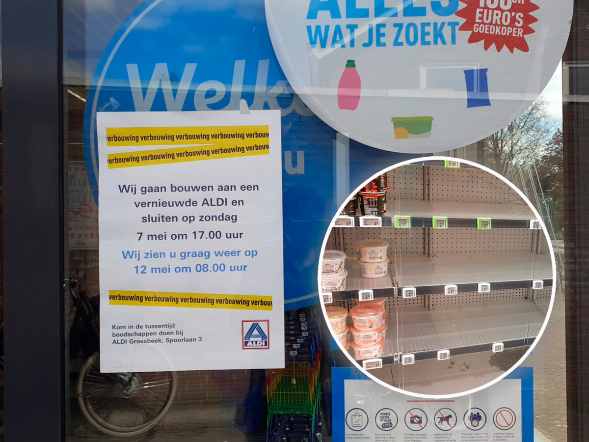 Terwijl Appie-schappen leeg zijn, gaat ook Aldi nu op slot: is in dit ...